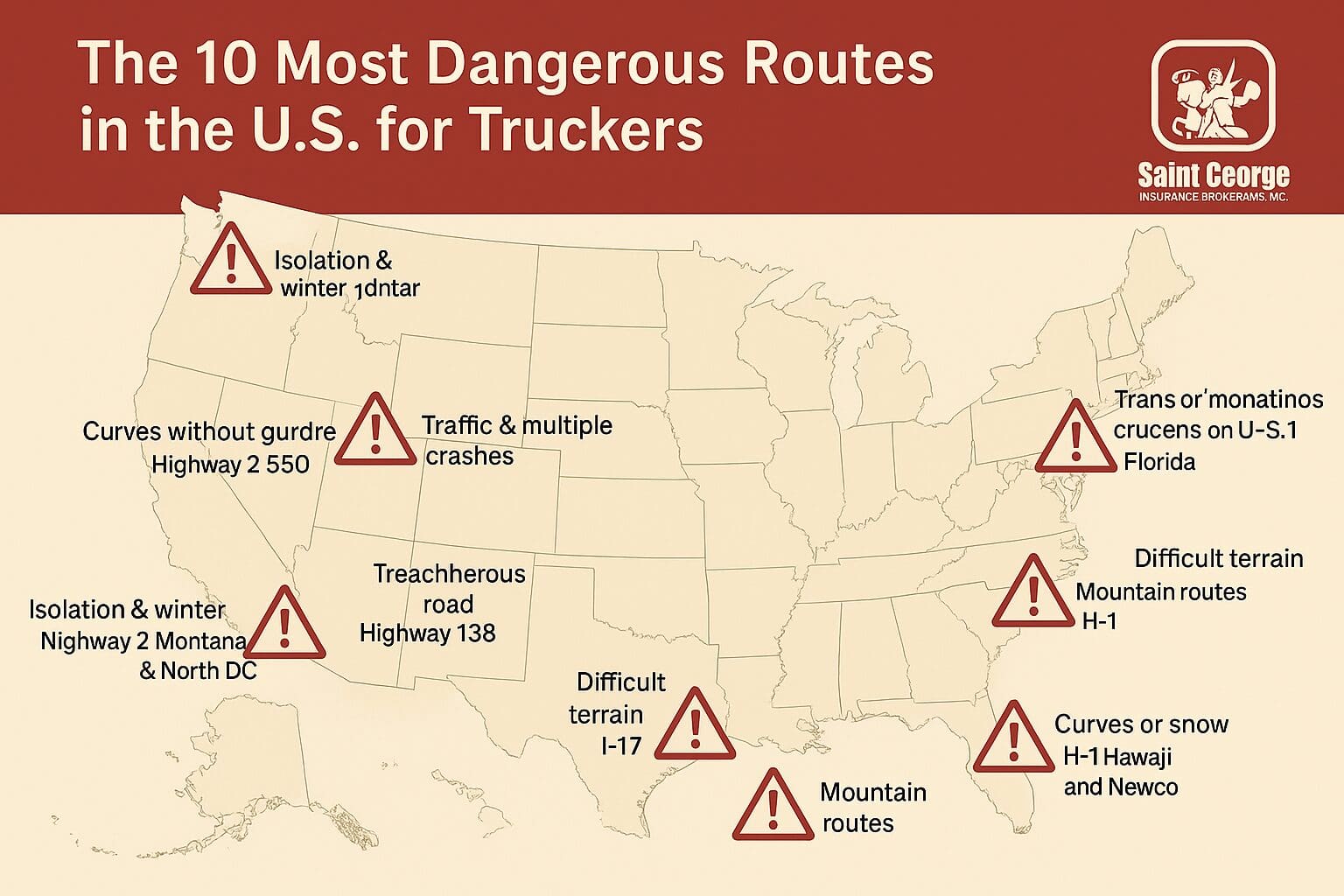 The 10 Most Dangerous Roads in the U.S.: Routes Every Trucker Should ...