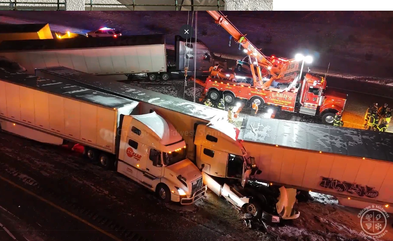 Dangerous Roads: Massive Indiana Crash Involving More Than 10 Semi ...